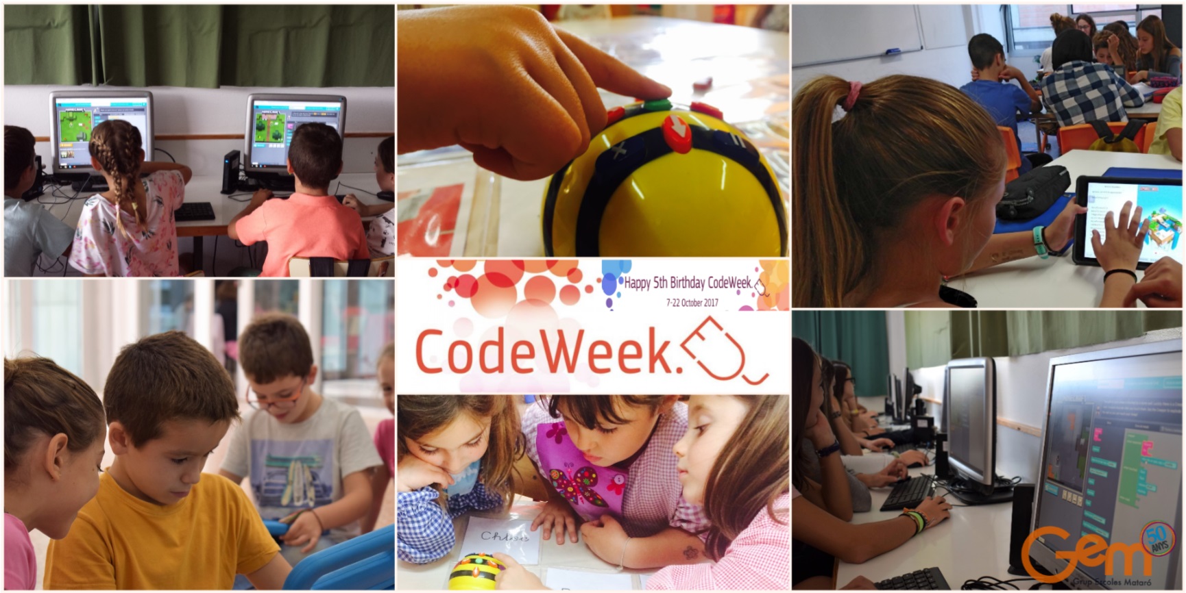 Code Week 2017 - Escola Gem - Llar d'infants, Infantil, Primària, ESO, Batxillerat i Cicles